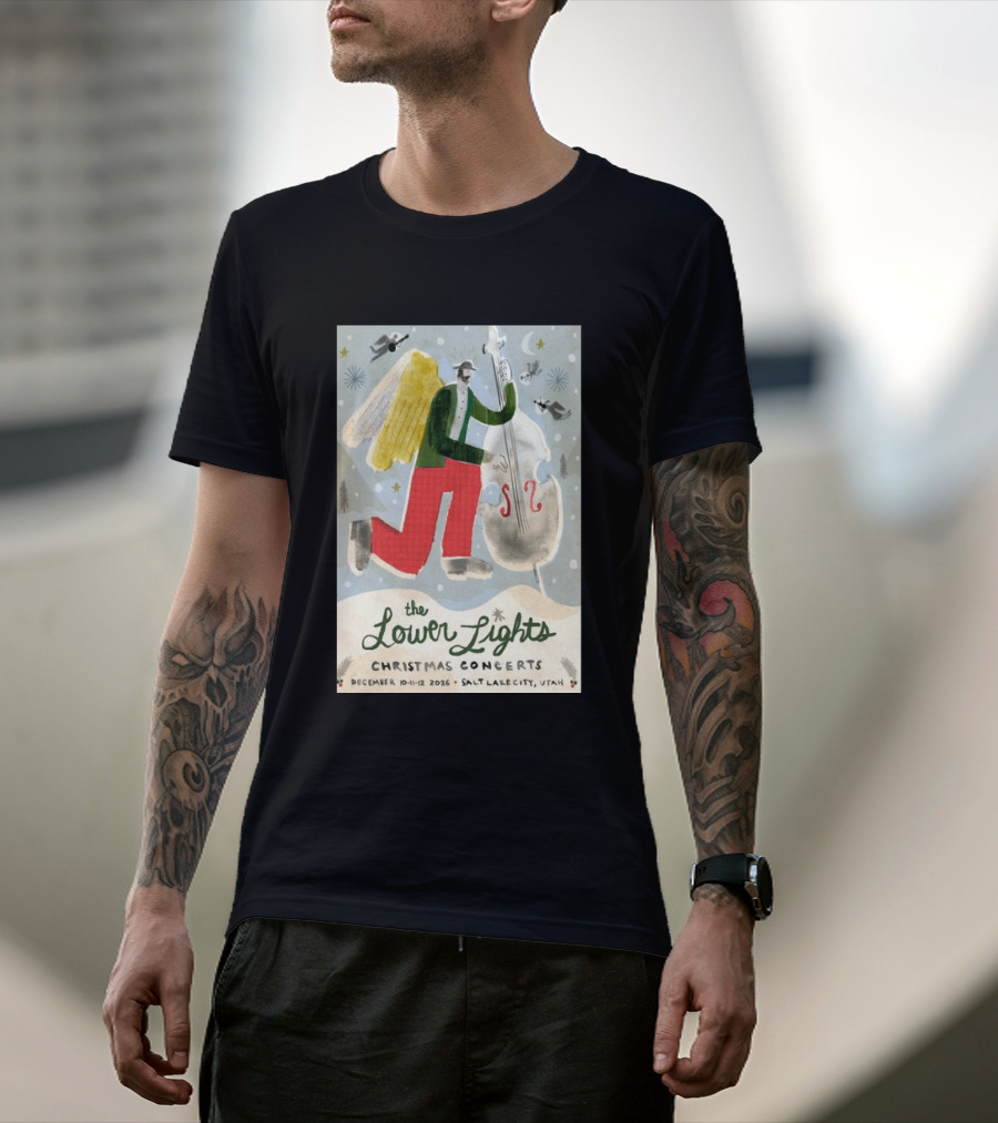 The Lower Lights Christmas Concerts December 10 11 12 2026 Salt Lake City Utah Angel T-Shirt