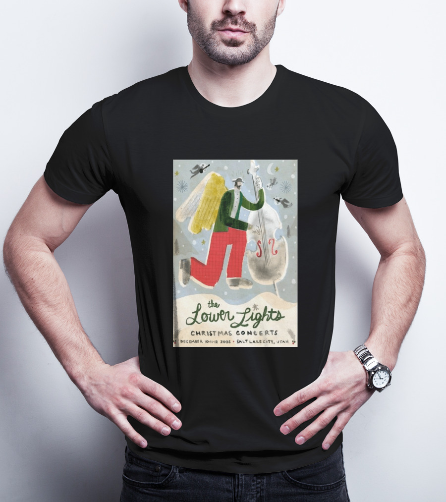 The Lower Lights Christmas Concerts December 10 11 12 2026 Salt Lake City Utah Angel T-Shirt