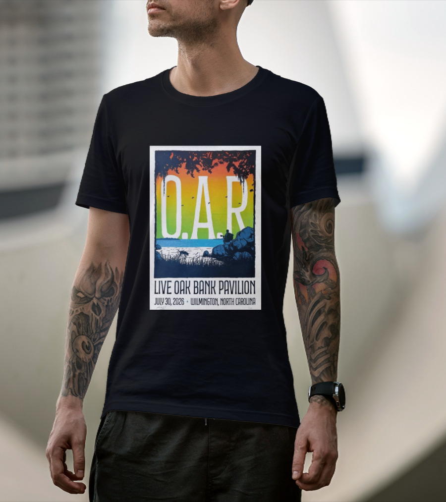 O.A.R. Live Oak Bank Pavilion July 30 2026 Wilmington North Carolina T-Shirt