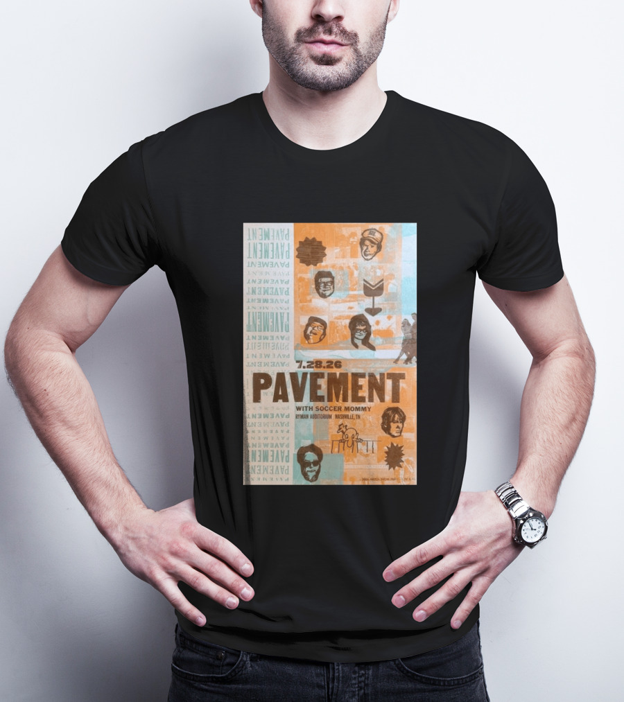 Pavement With Soccer Mommy Ryman Auditorium Nashville July 28 2026 T-Shirt