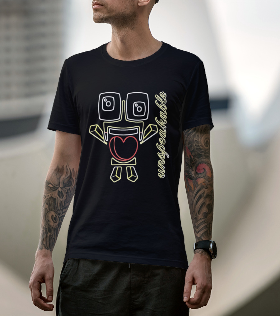Unspeakable Neon Heart Character YouTube T-Shirt