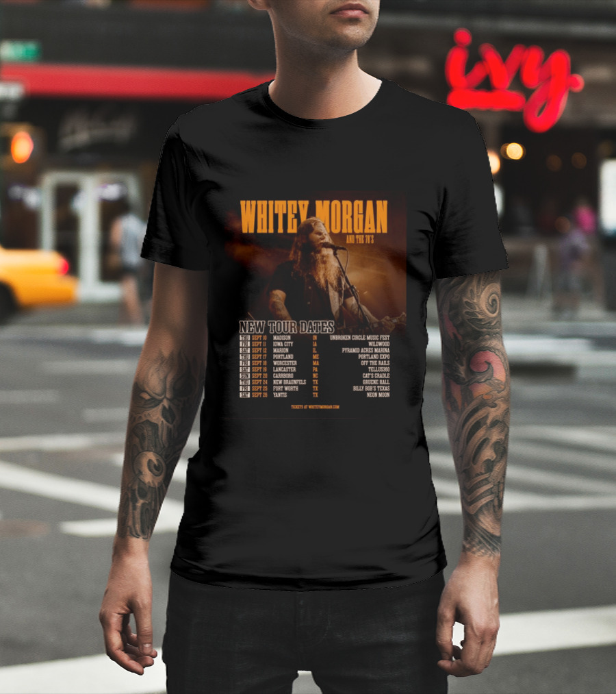Whitey Morgan And The 78's New Tour Dates 2026 Concert Schedule T-Shirt