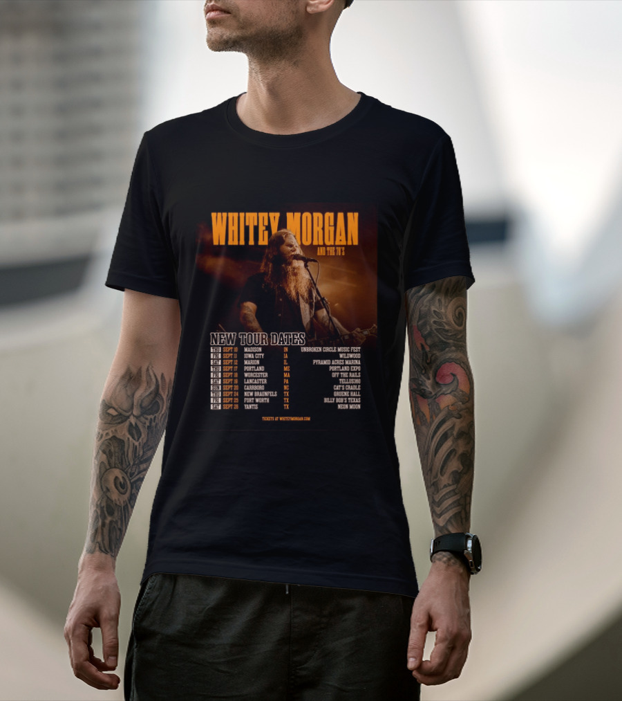 Whitey Morgan And The 78's New Tour Dates 2026 Concert Schedule T-Shirt