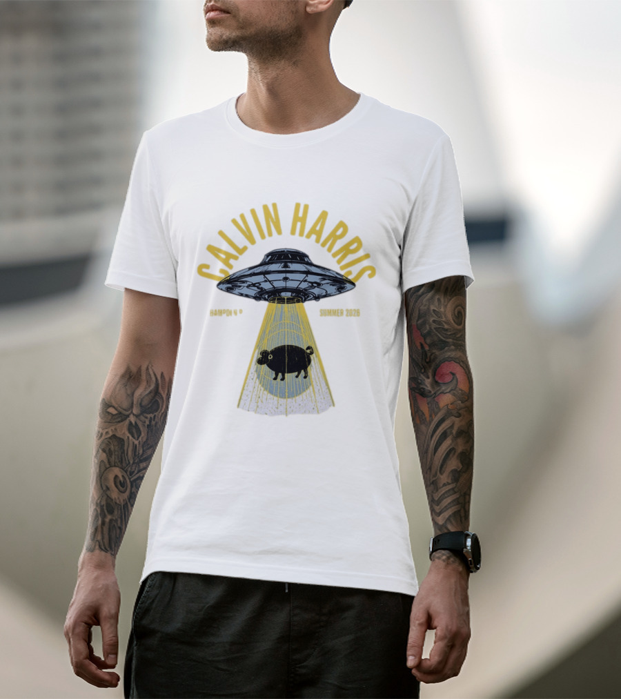 Calvin Harris UFO Sheep Hampden Park Summer 2026 T-Shirt