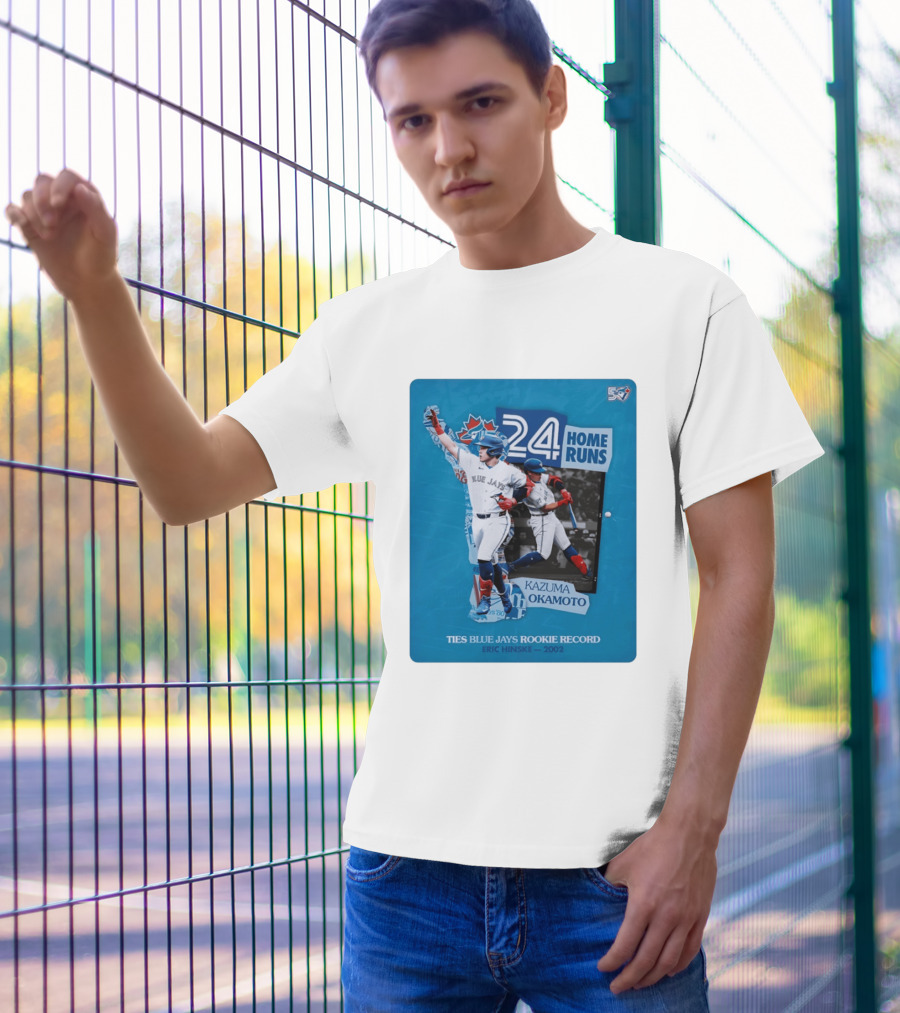 Kazuma Okamoto 24 Home Runs Ties Blue Jays Rookie Record Eric Hinske 2002 T-Shirt