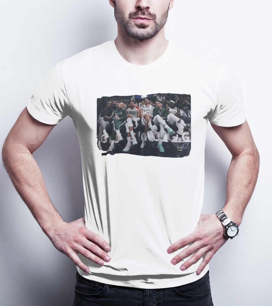 Milwaukee Bucks NBA Basketball Team Bench Players T-Shirt