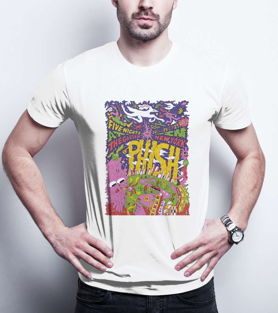Phish Five Nights At The Garden New York July 2023 Concert T-Shirt