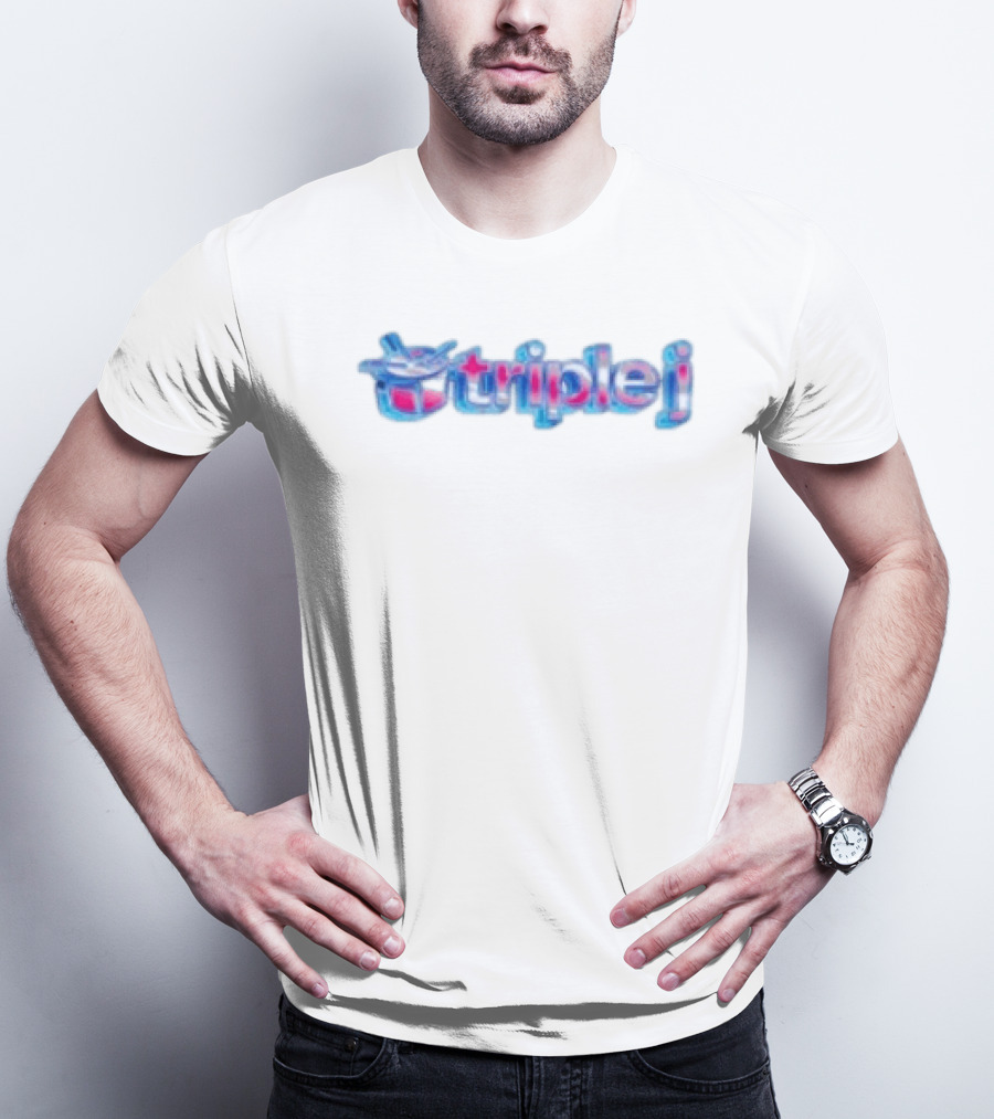 Triple J Dot Wav White T-Shirt
