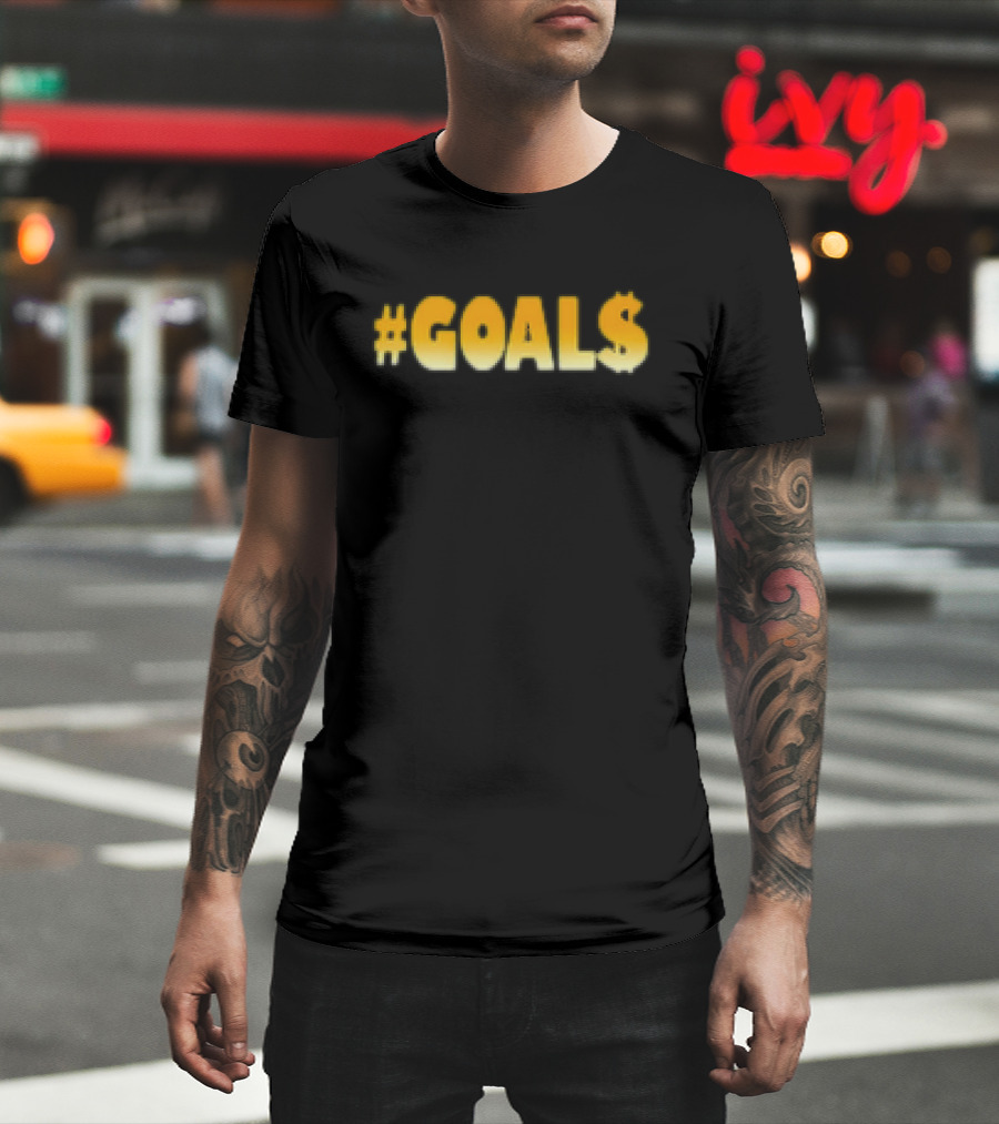 2024 New Year Money Goals Hashtag Wealth Ambitions Motivation T-Shirt