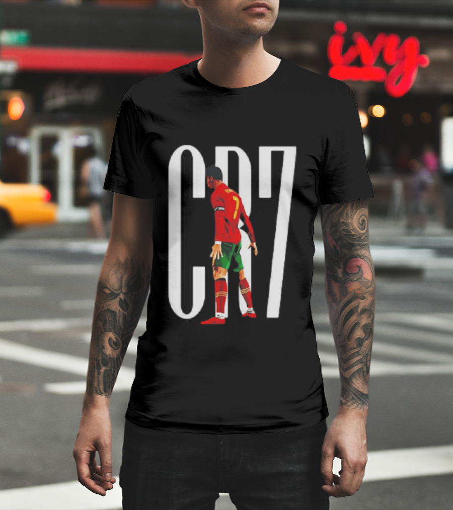 CR7 Cristiano Ronaldo Portugal National Team Iconic Number 7 Soccer Legend T-Shirt