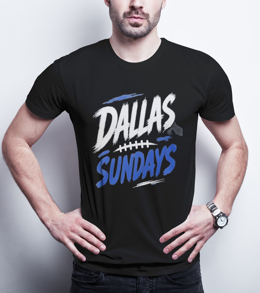 Dallas Sundays Football Brushstroke T-Shirt
