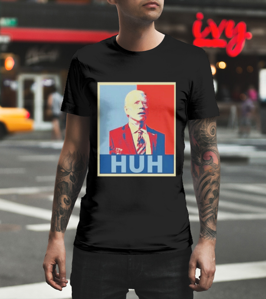 Huh Joe Biden Red Blue T-Shirt