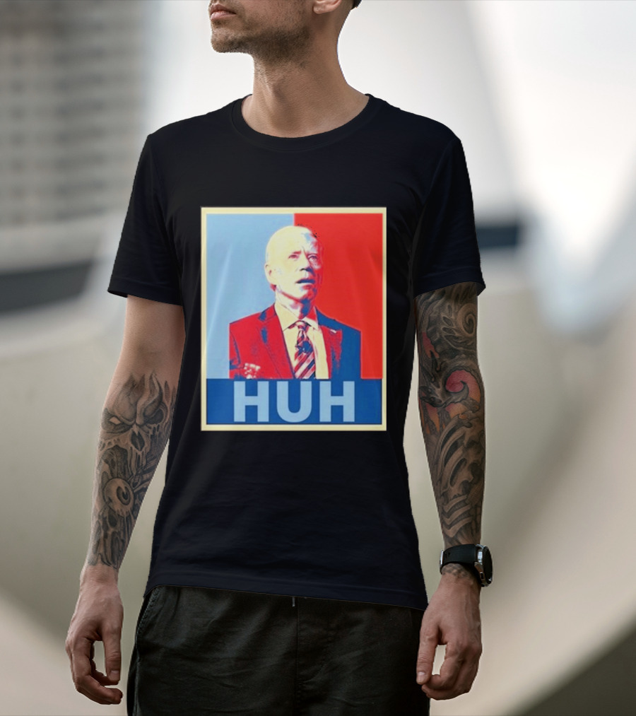 Huh Joe Biden Red Blue T-Shirt
