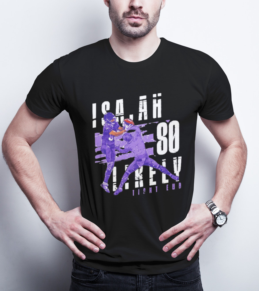 Baltimore Ravens Isaiah Likely 80 Tight End Football Player T-Shirt