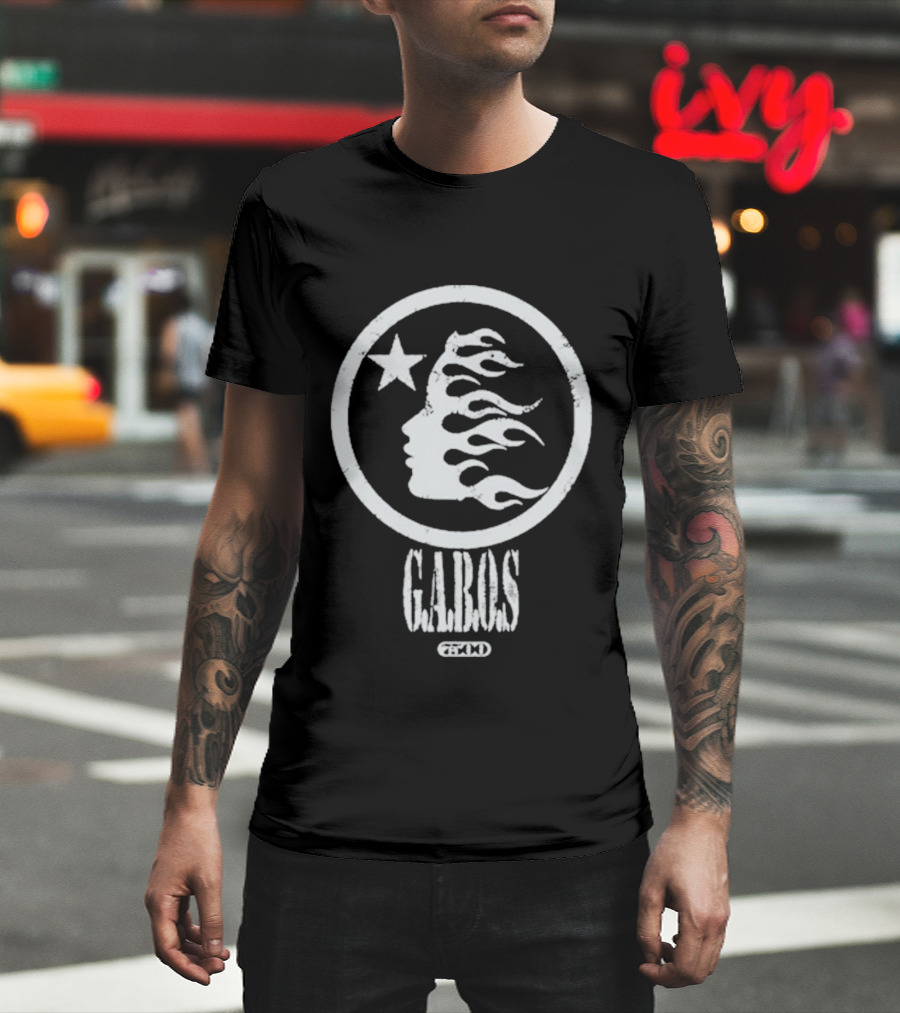 Gabos Hellstar Flame Profile Star T-Shirt