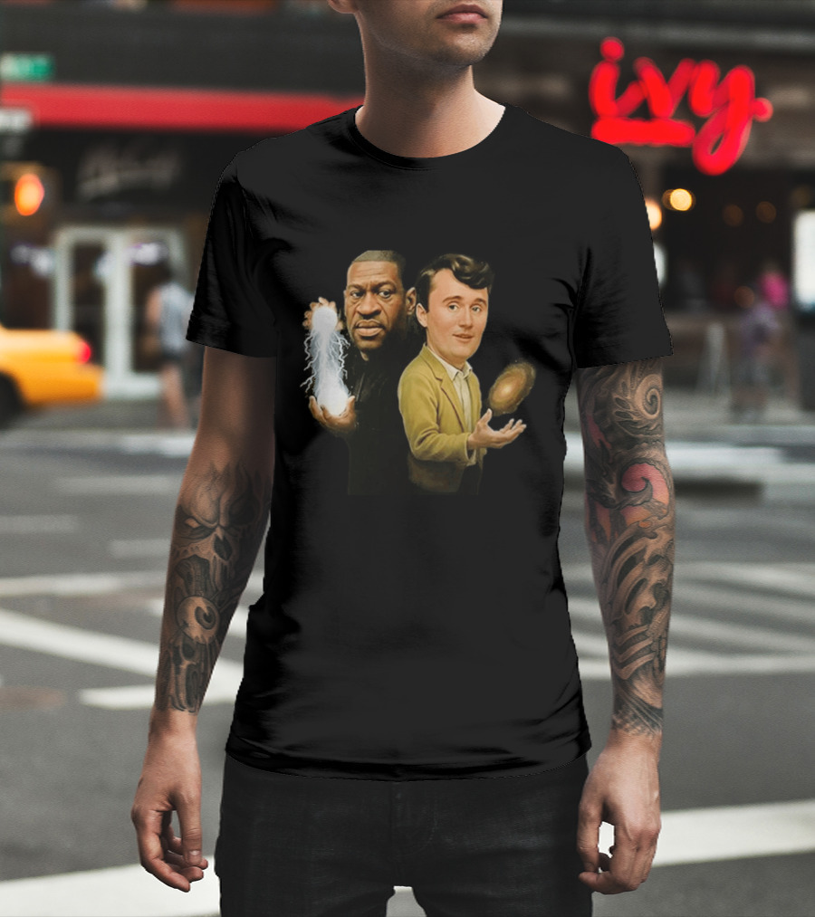 George Floyd And Charlie Kirk Wizard T-Shirt