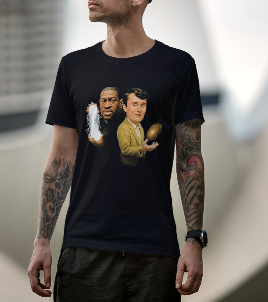 George Floyd And Charlie Kirk Wizard T-Shirt