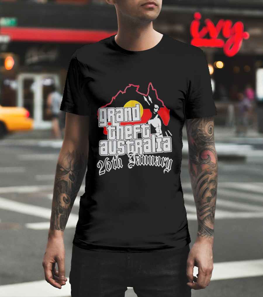 Grand Theft Australia 26th January Map Australian T-Shirt