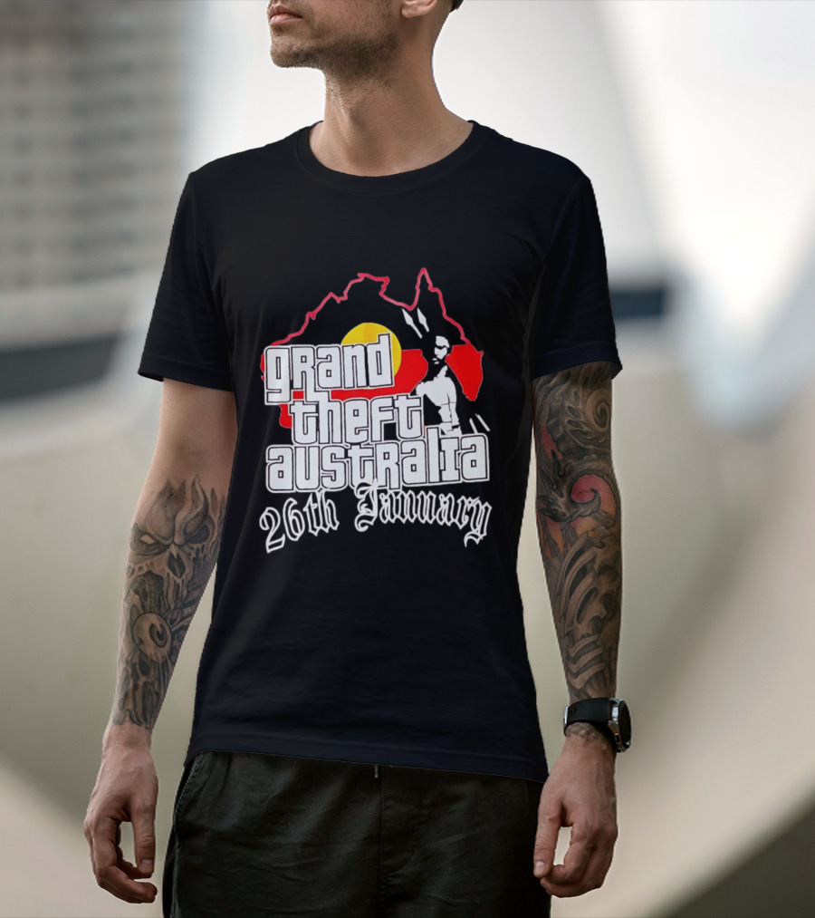 Grand Theft Australia 26th January Map Australian T-Shirt