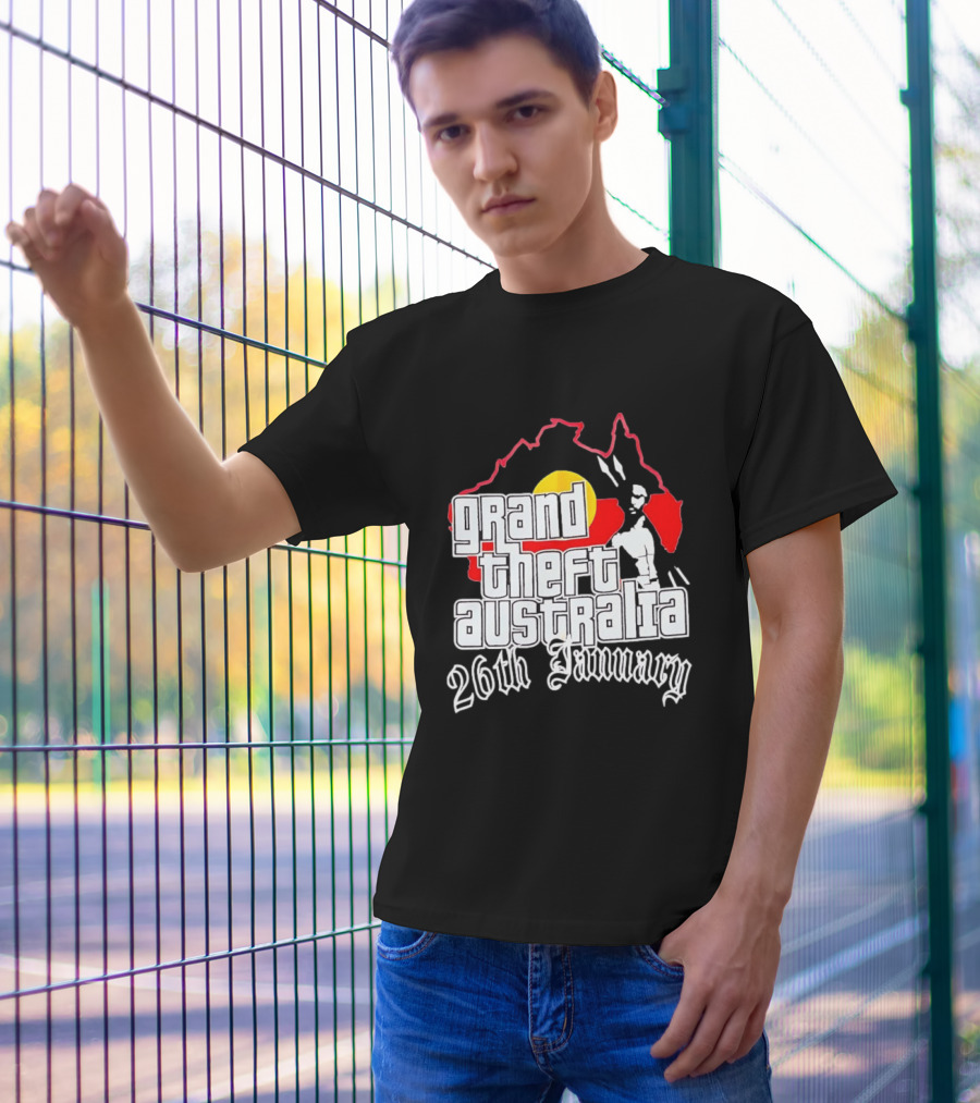 Grand Theft Australia 26th January Map Australian T-Shirt