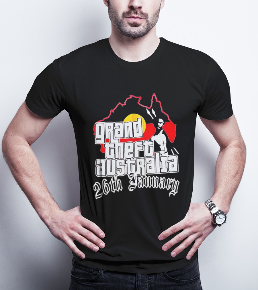 Grand Theft Australia 26th January Map Australian T-Shirt
