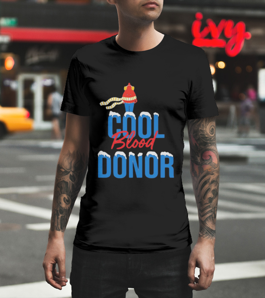 Cool Blood Donor Winter T-Shirt