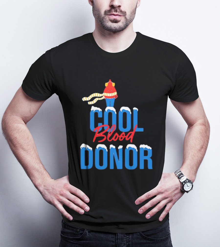 Cool Blood Donor Winter T-Shirt