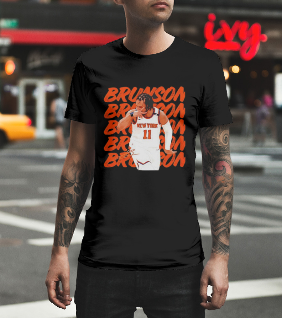 Brunson 11 New York Knicks Basketball Player T-Shirt