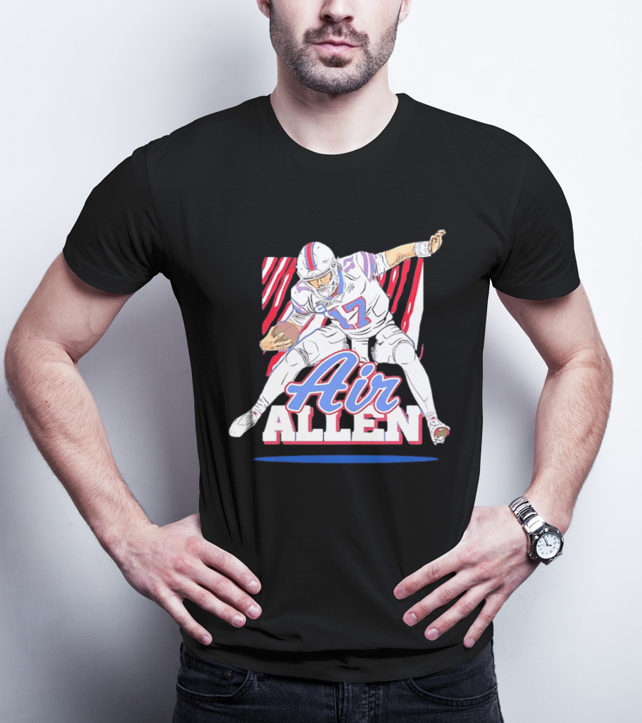 Buffalo Bills Air Allen Football Player Pose T-Shirt