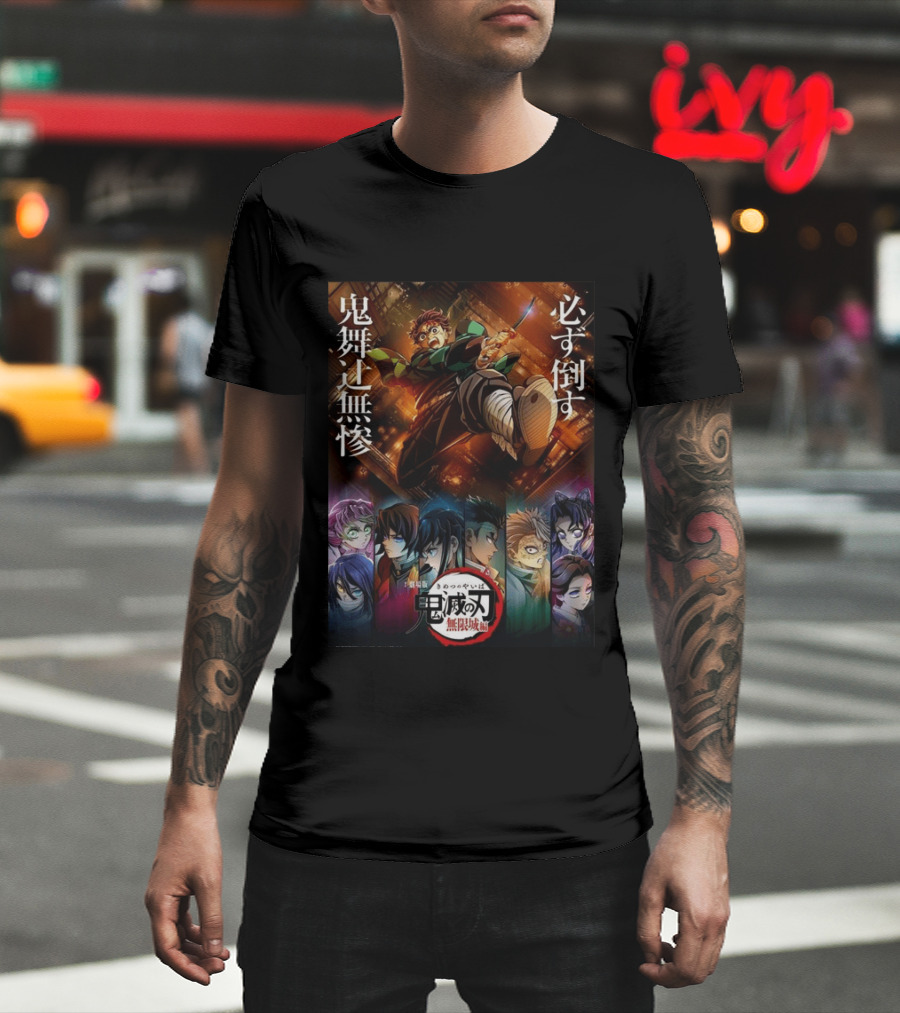 Infinity Castle Arc Kimetsu No Yaiba Demon Slayer Film Trilogy Characters T-Shirt