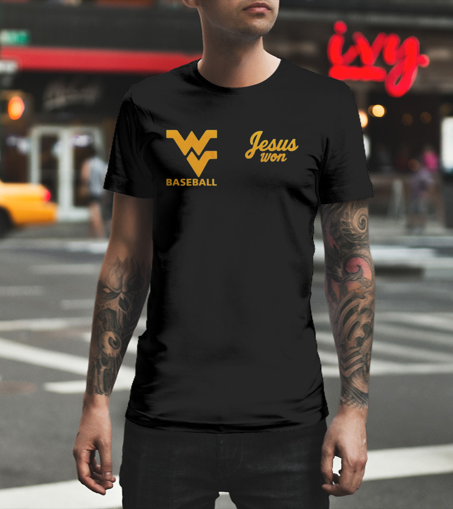 WV Baseball Jesus Won T-Shirt