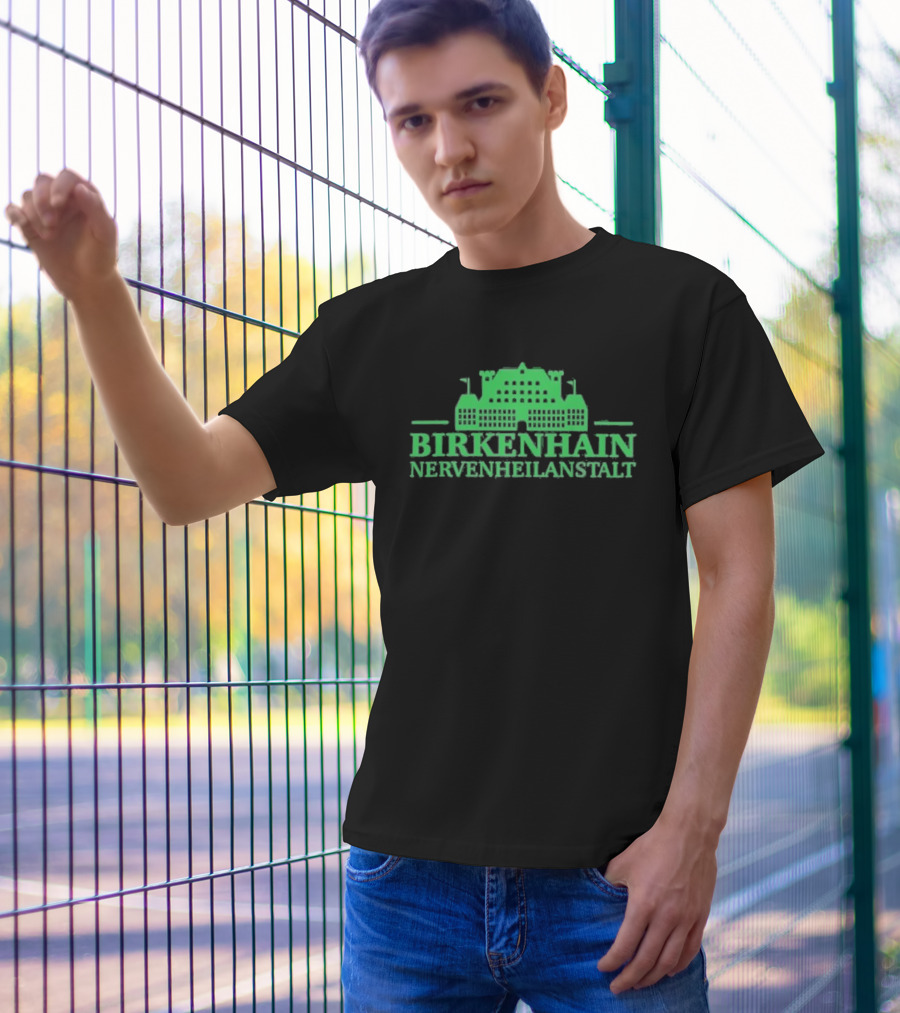 Kiz Birkenhain Nervenheilanstalt Building Icon Green T-Shirt