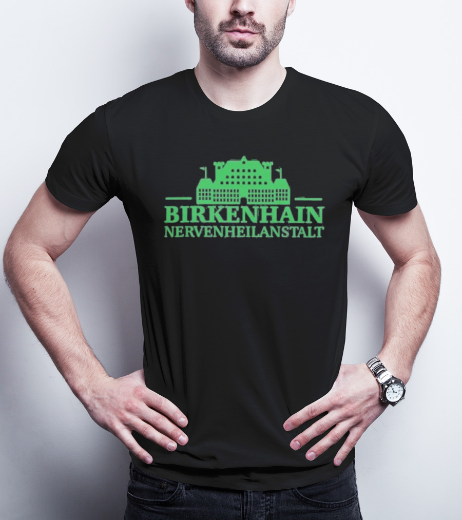 Kiz Birkenhain Nervenheilanstalt Building Icon Green T-Shirt