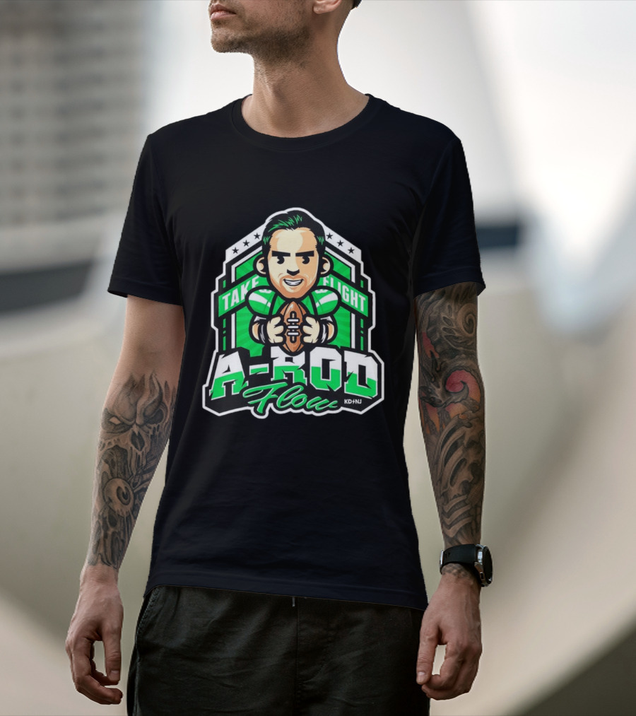 New York Jets Aaron Rodgers Take Flight A Rod Flow T-Shirt