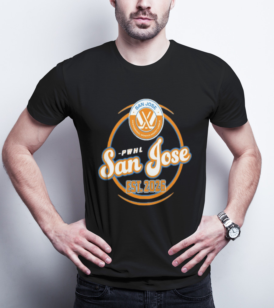 PWHL San Jose Professional Women's Hockey League Est. 2026 T-Shirt