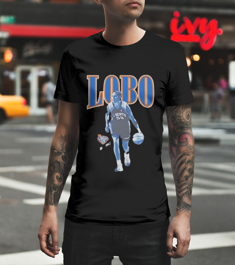 Lobo 50 New York Liberty WNBA Player Basketball T-Shirt
