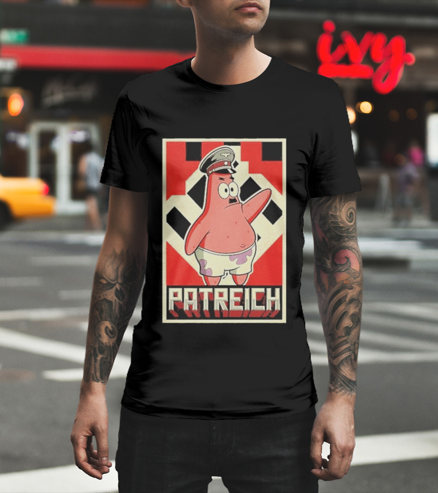 Sponge Patrick Hitler Star T-Shirt