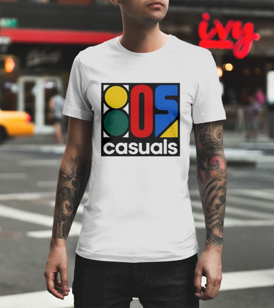 80s Casuals Retro Style Colorful Geometric Icon Collection T-Shirt