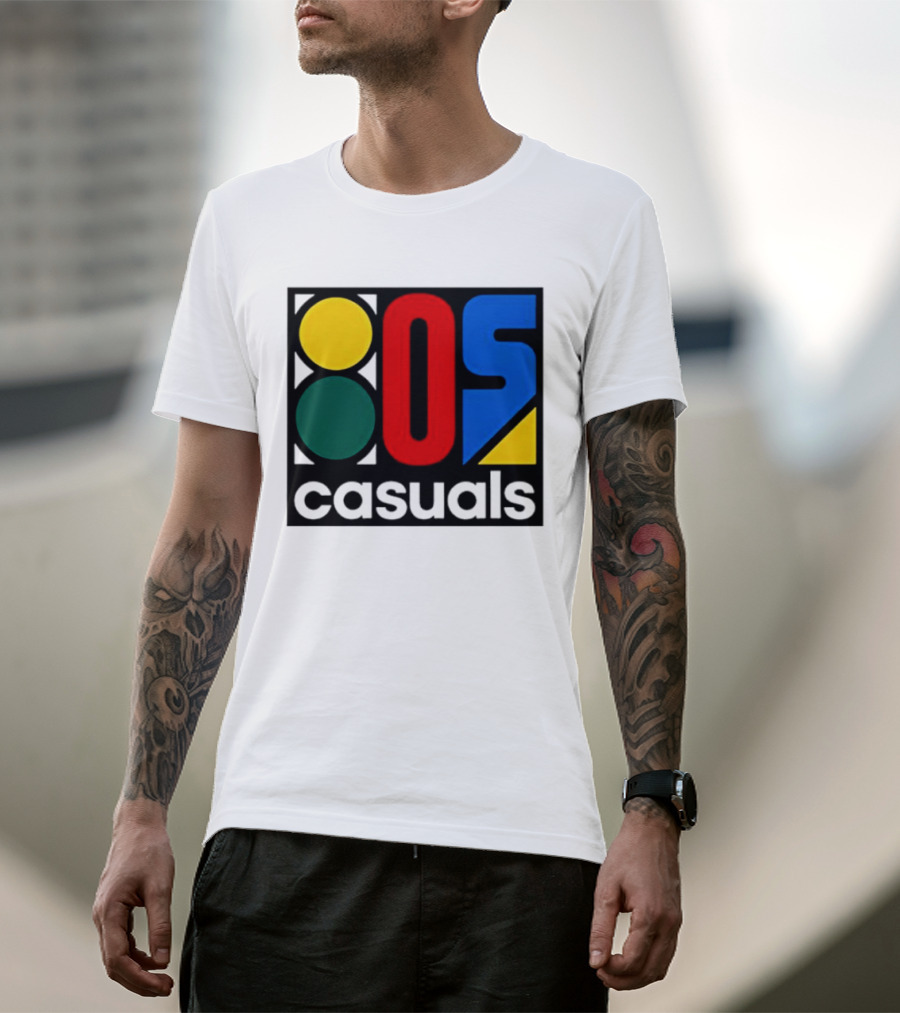 80s Casuals Retro Style Colorful Geometric Icon Collection T-Shirt
