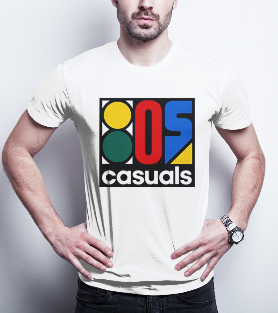 80s Casuals Retro Style Colorful Geometric Icon Collection T-Shirt