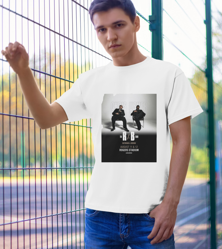 The R&B Tour Chris Usher Raymond Brown August 11 12 Rogers Stadium Live Nation T-Shirt