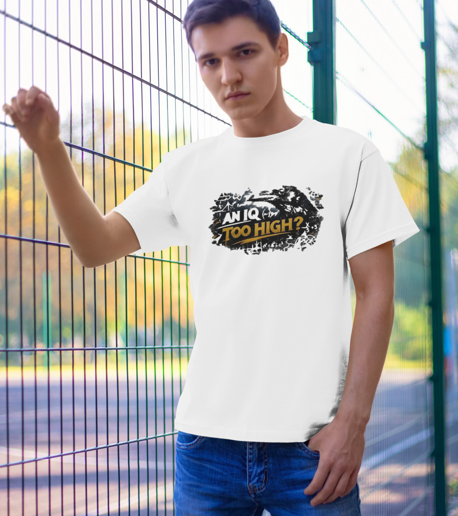 An Iq Too High? Retro Distressed T-Shirt