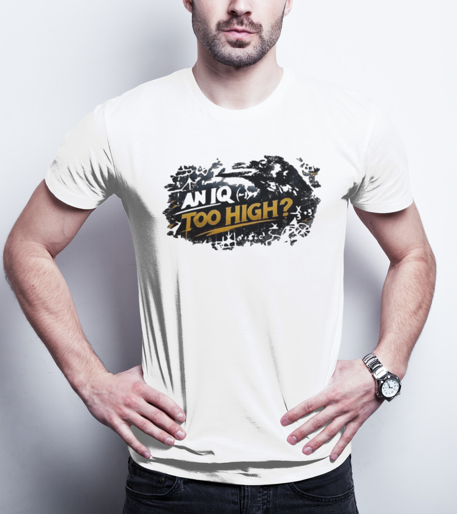 An Iq Too High? Retro Distressed T-Shirt
