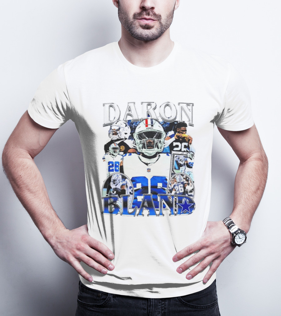 Daron Bland Dallas Cowboys 26 NFL Star Player Collage T-Shirt