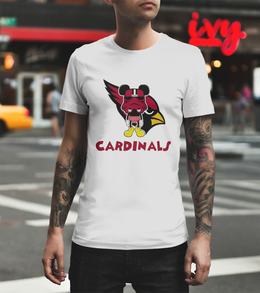 Arizona Cardinals Mickey Mouse Stormtrooper T-Shirt
