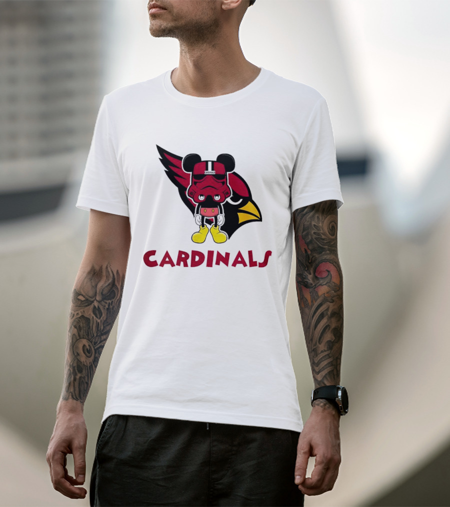 Arizona Cardinals Mickey Mouse Stormtrooper T-Shirt