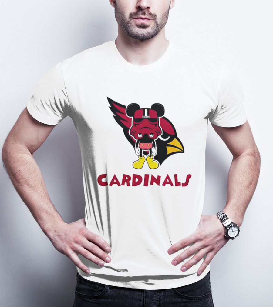 Arizona Cardinals Mickey Mouse Stormtrooper T-Shirt