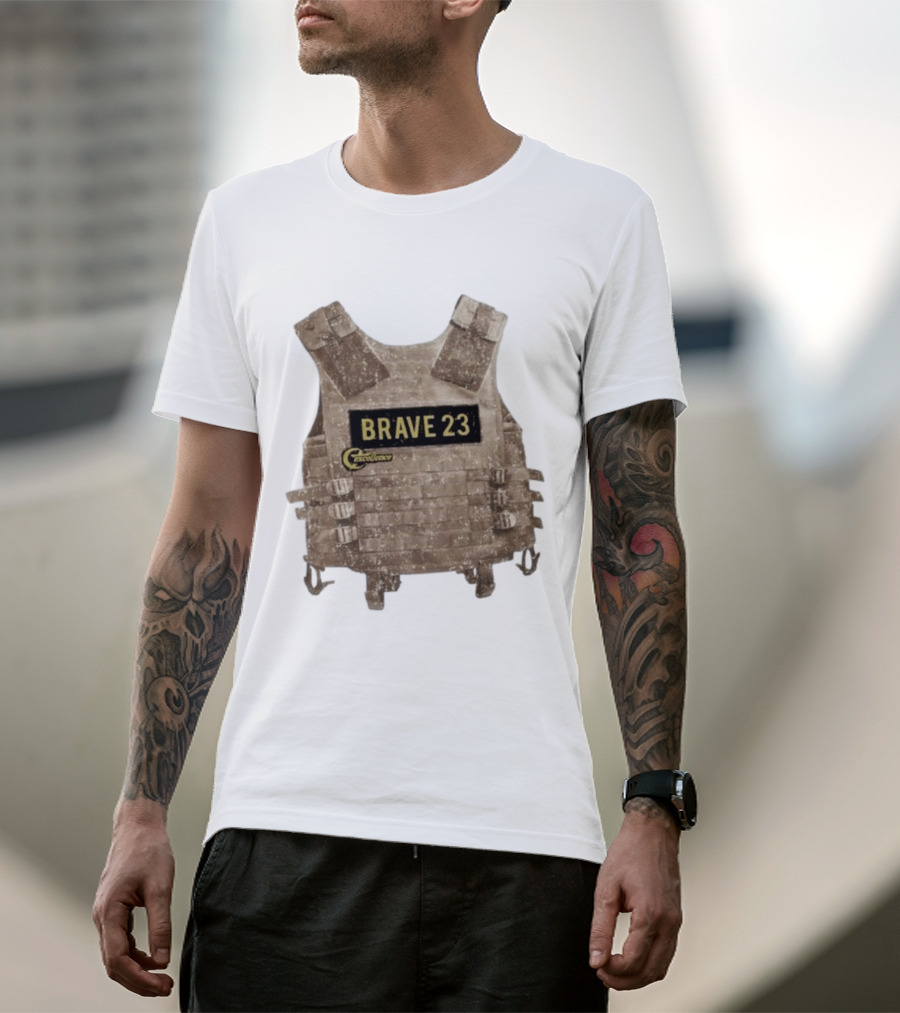 Awesome Camouflage Brave 23 Excellence Tactical Vest T-Shirt