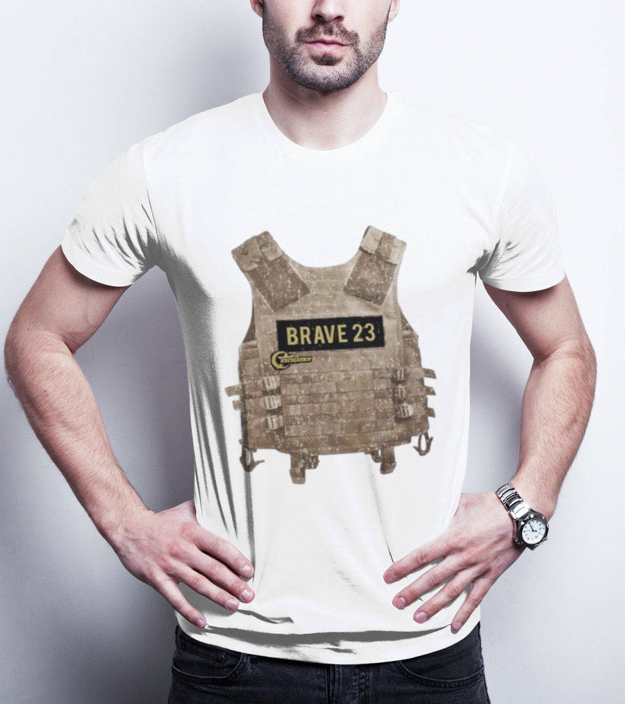 Awesome Camouflage Brave 23 Excellence Tactical Vest T-Shirt