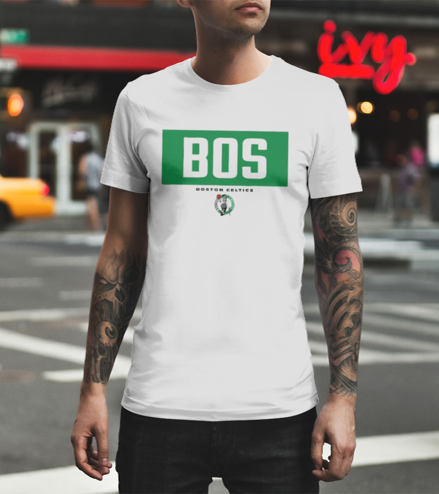 Boston Celtics BOS Crossbar NBA Basketball T-Shirt
